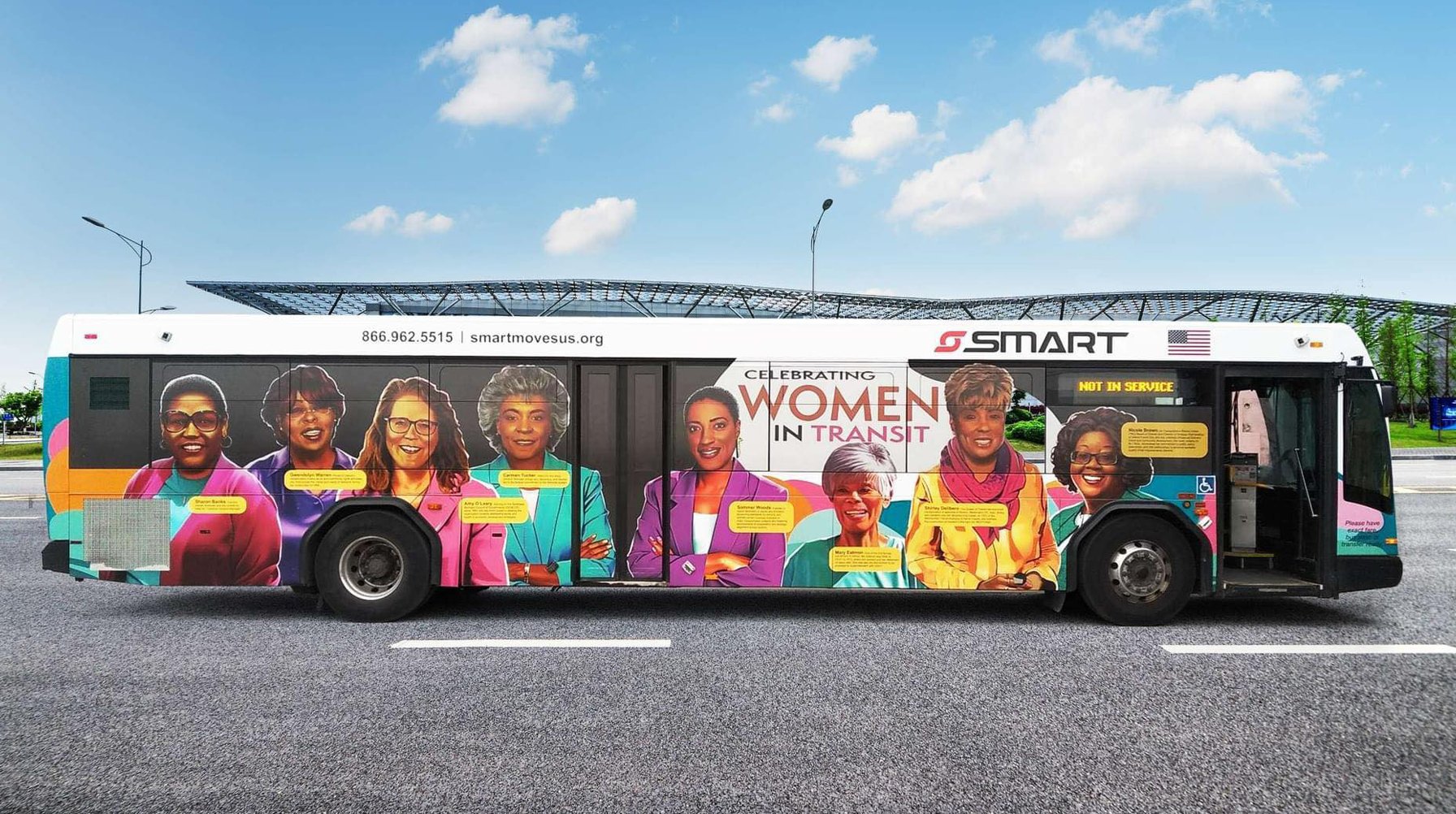 SMART Unveils Bus Wrap Tribute to Women in Transit | Passenger Transport