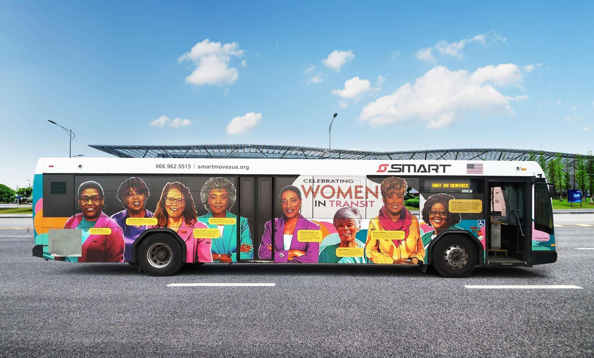 SMART Unveils Bus Wrap Tribute to Women in Transit | Passenger Transport