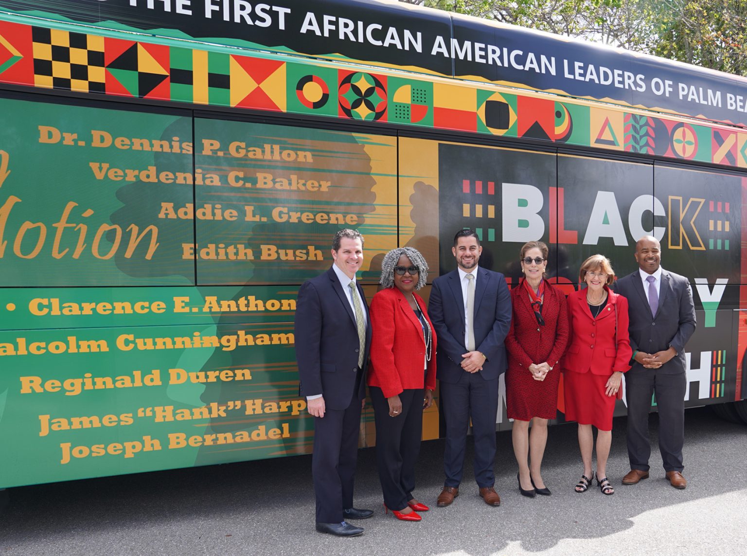 Palm Tran Honors Local Black Pioneers on Black History Month Bus Wrap | Passenger Transport