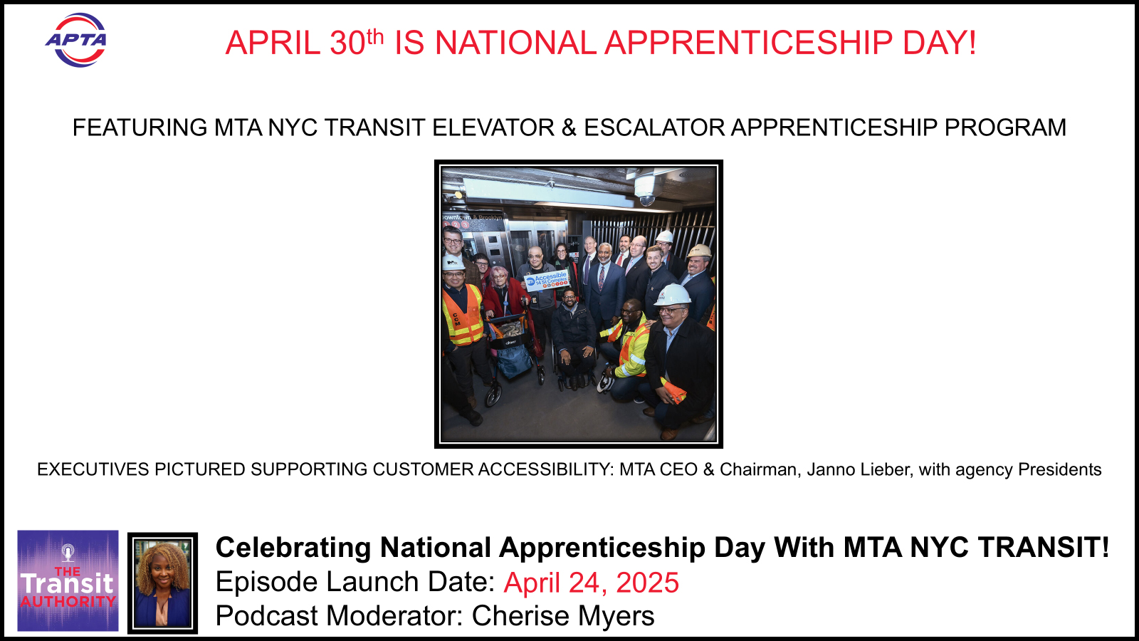 APTA Celebrates National Apprenticeship Day with MTA NYC Transit ...