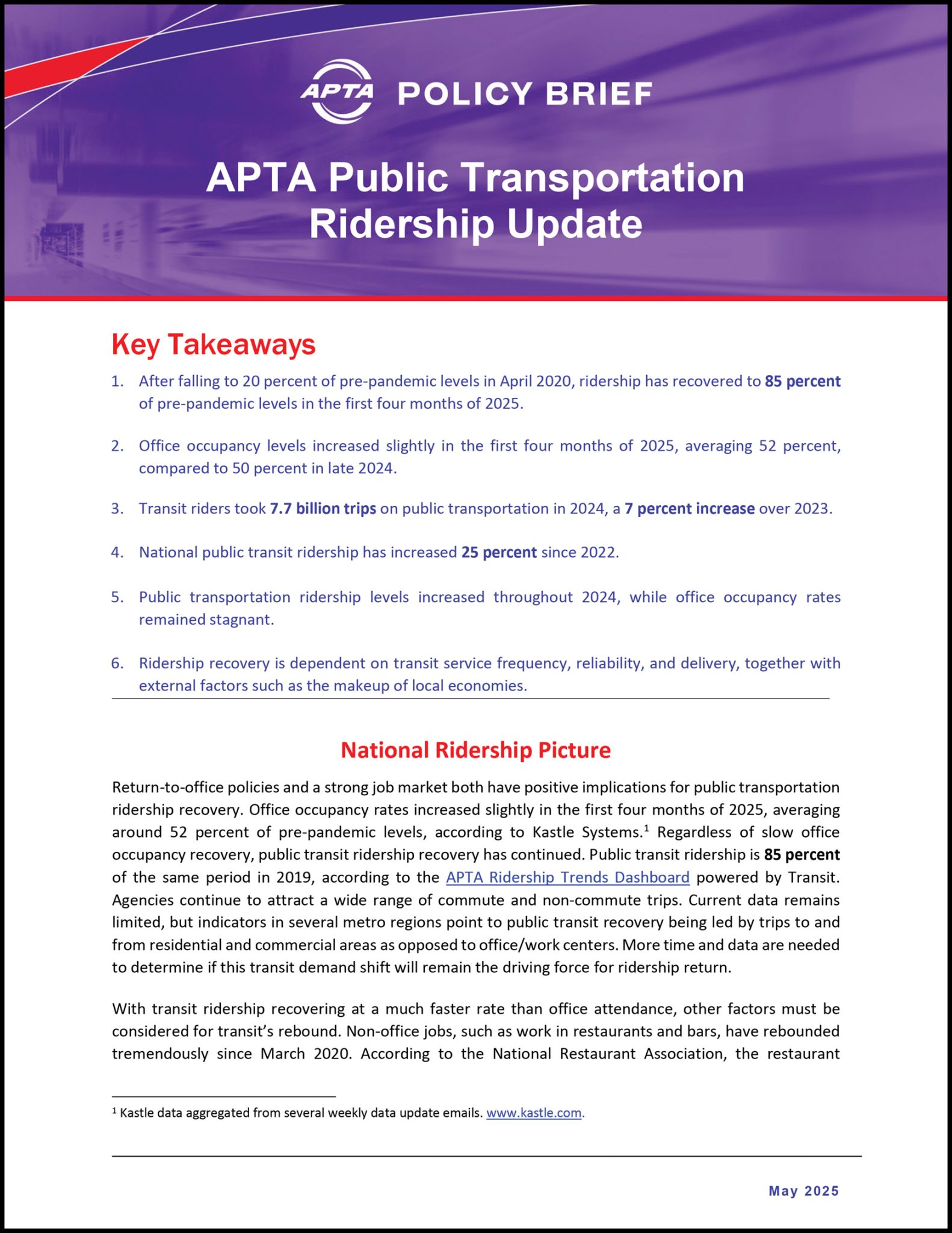 New APTA Reports Show Strong Industry Growth | Passenger Transport