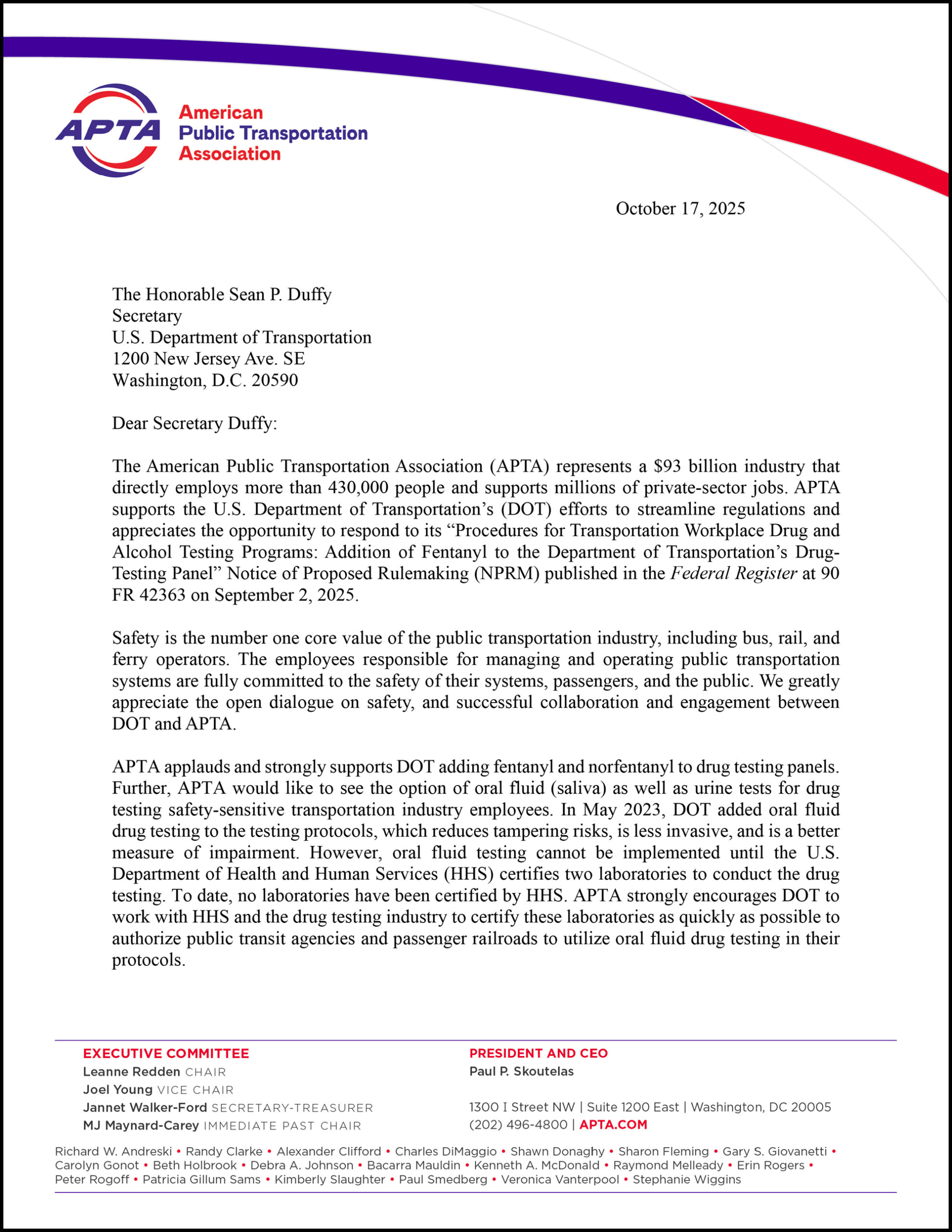 APTA Supports Proposed Addition of Fentanyl to Drug Testing Protocols ...