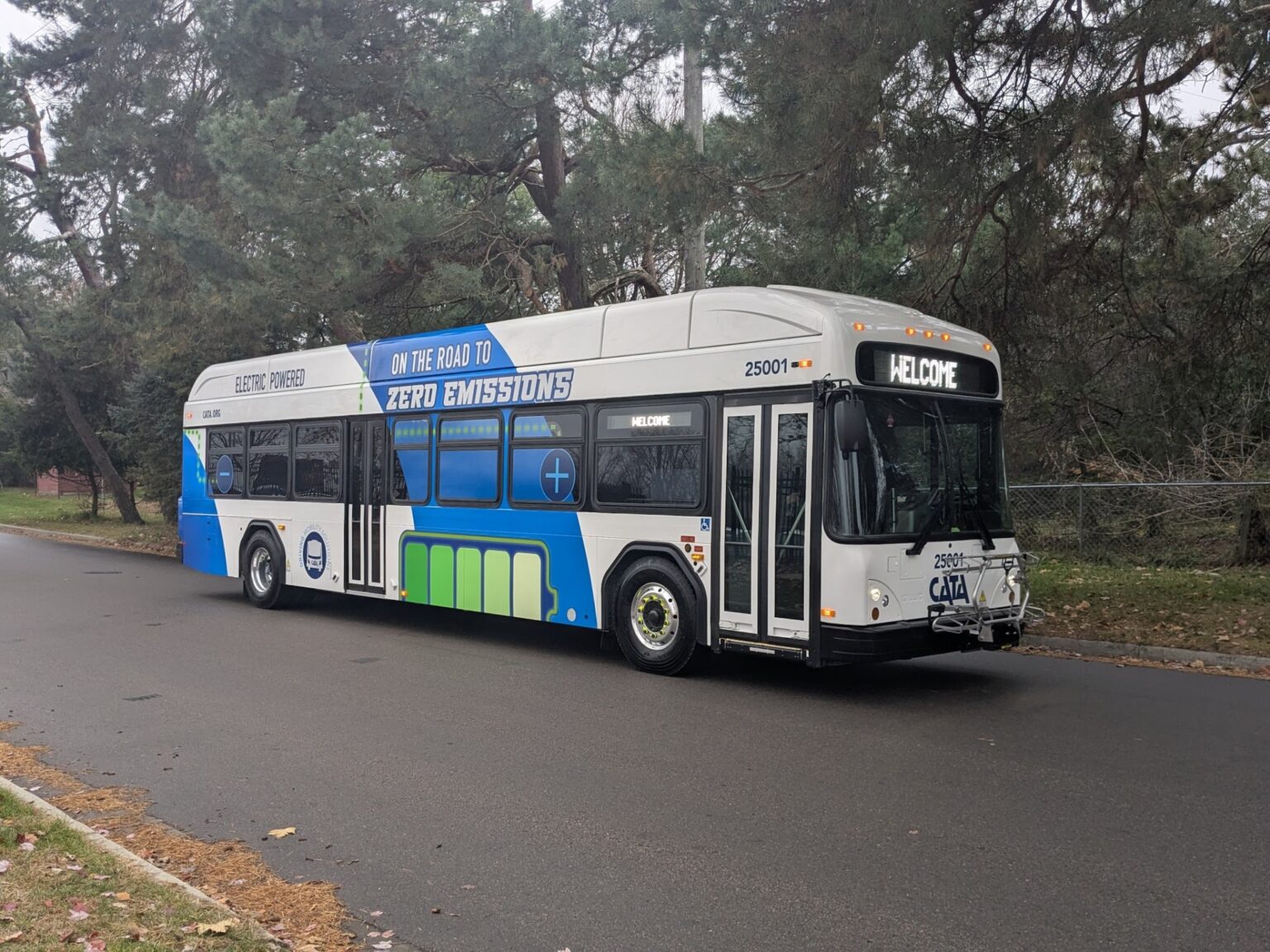 CATA Unveils First Full-Size Electric Bus | Passenger Transport